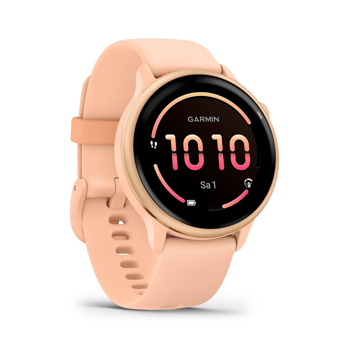 Смарт-часы Garmin VivoActive 6, розовый корпус, с розовым силиконовым ...